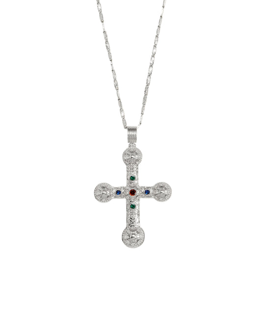 XL Large Silver Cross Necklace – Grace & Mae Jewelry