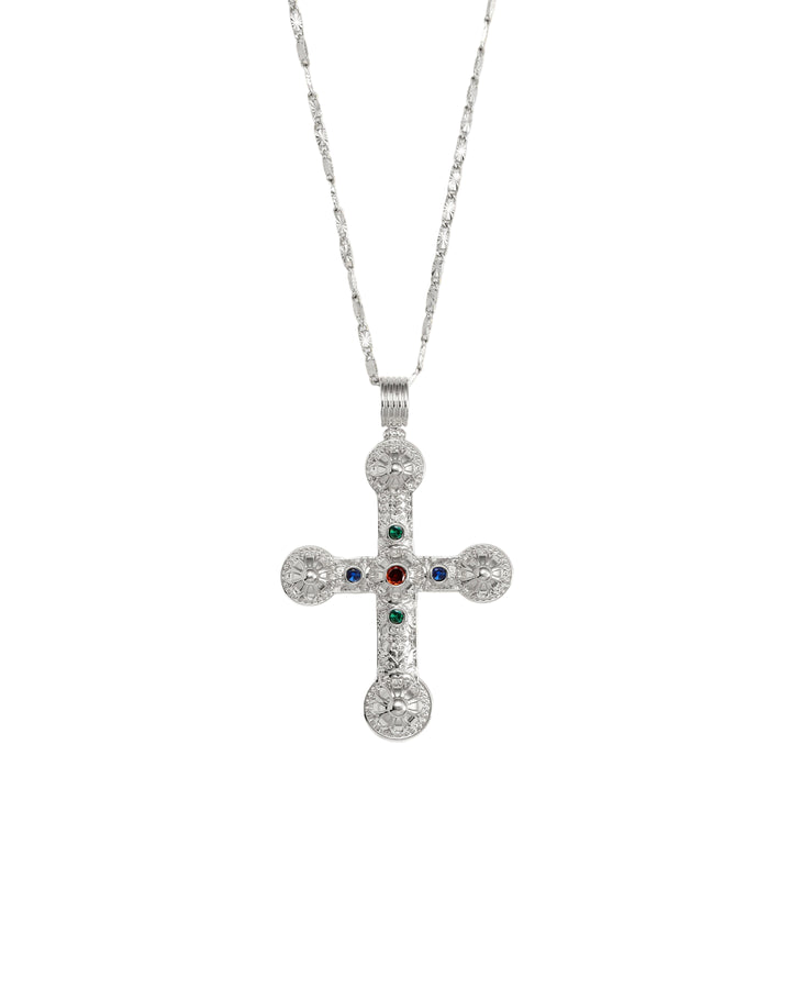 XL Large Silver Cross Necklace – Grace & Mae Jewelry